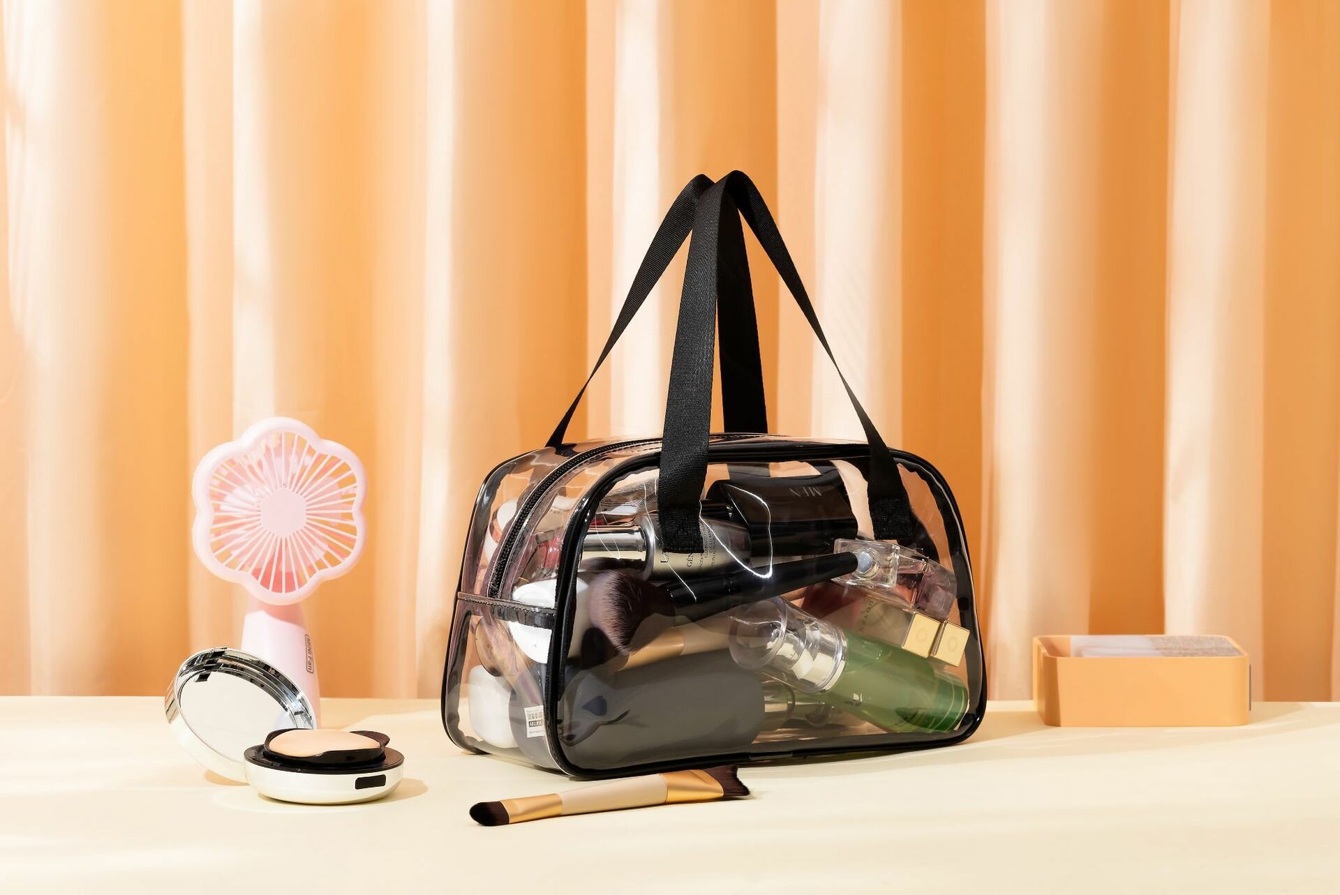 Прозрачная водонепроницаемая дорожная косметичка, сумка для хранения из ПВХ, ручная сумка, многофункциональная сумка для хранения, большая сумка для туалетных принадлежностей.