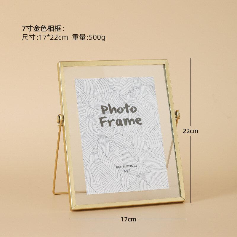 Горячая распродажаКреативные изделия ручной работы из засушенных цветов 4inch 67inch Металлическая и стеклянная фоторамка с прессованными цветами, простая декоративная рамка, небольшой орнамент.