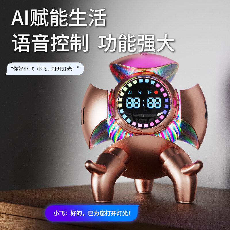 Новинка 2025 года: умная колонка Beanbag AI Speaker Deepseek с Bluetooth, настольная колонка для офиса в стиле Mecha Little Monster.