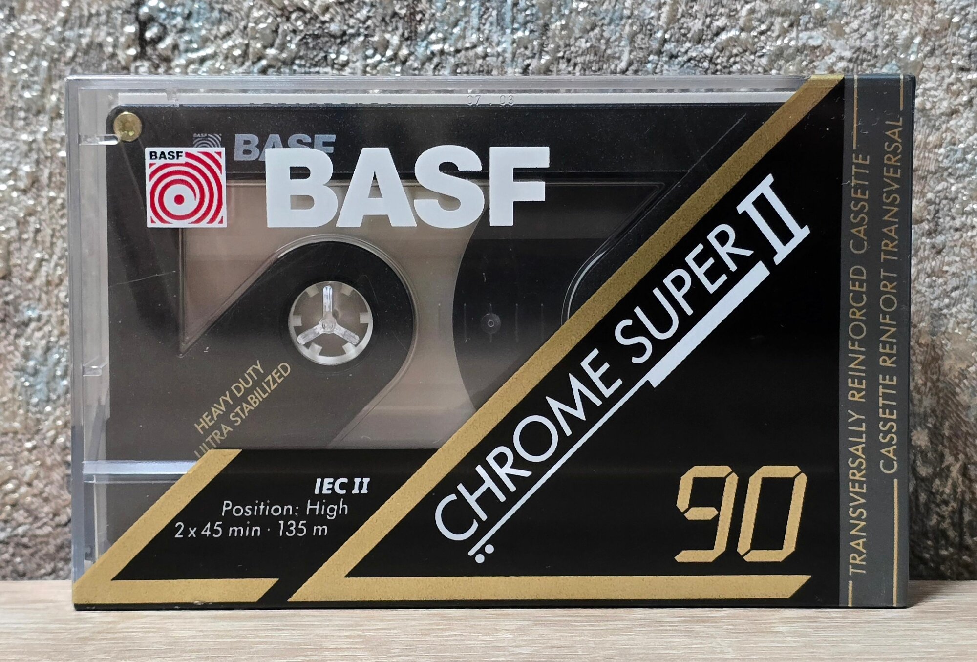 Аудиокассета BASF chrome черная