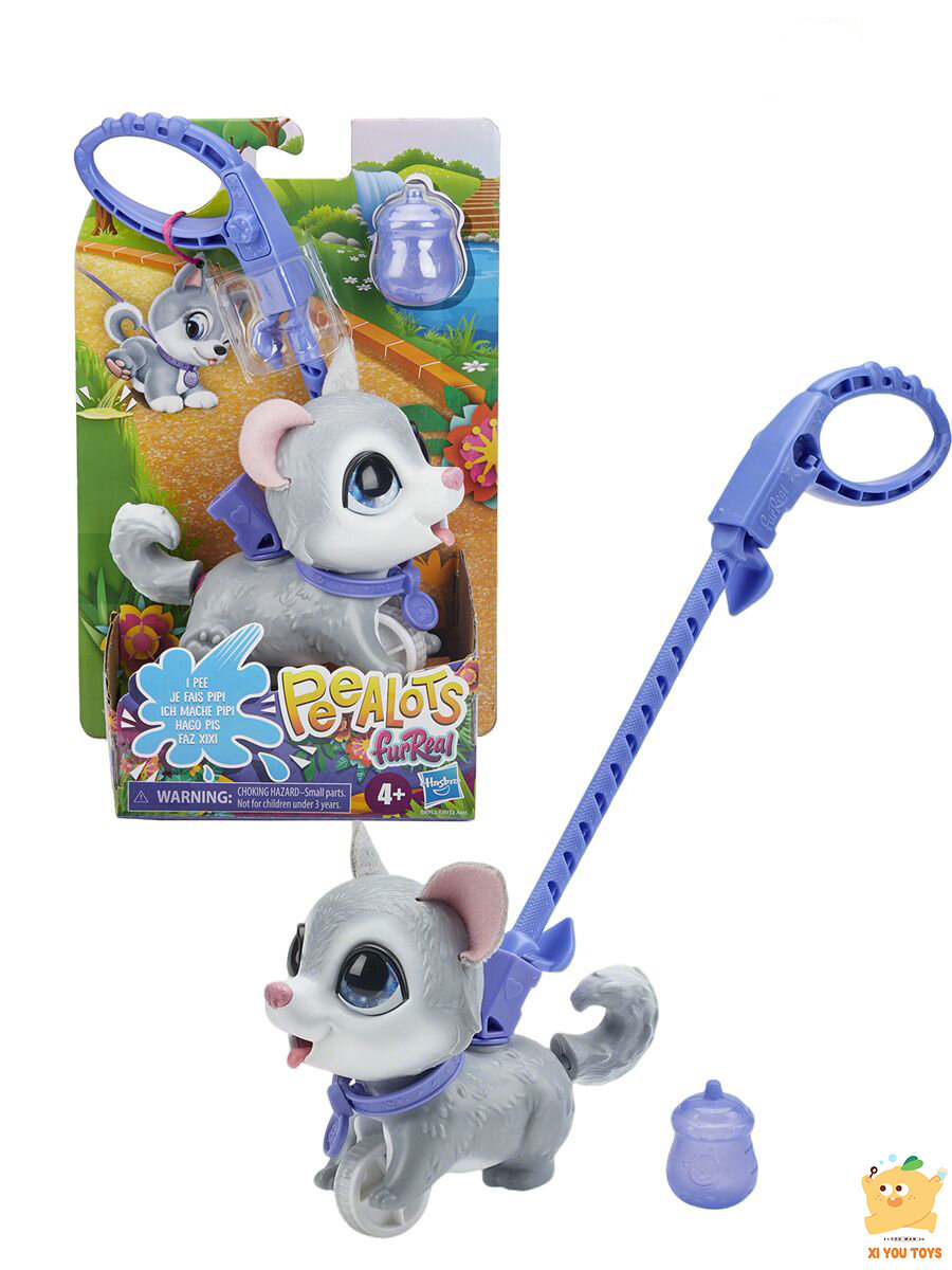 Hasbro FurReal Peealots Lil' Wags Husky / Меховая Игрушка-хаски, Включает В Себя Электронный Питомец На Поводке И Ручке