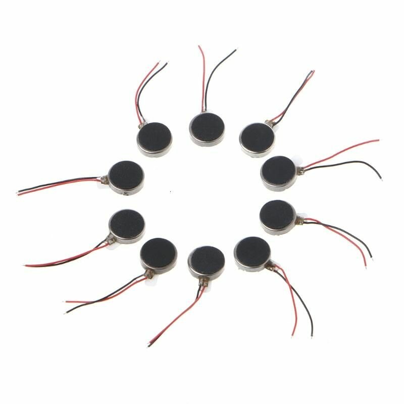 Миниатюрные вибрационные моторы 10x3мм 3V 12000 2500 об/мин для мобильного, пейджера