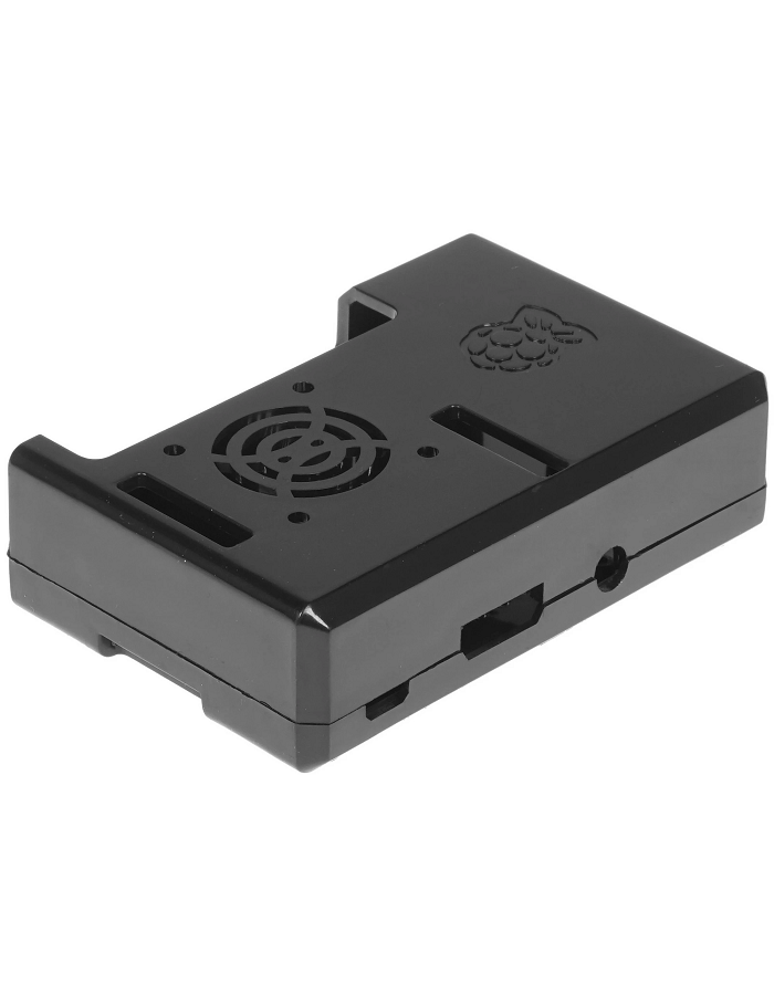 Корпус ACD RA187 black ABS Plastic Case w/GPIO port hole and Fan holes for Raspberry Pi 3 B