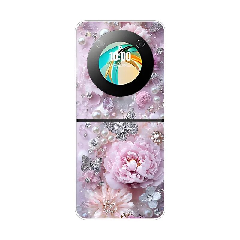 Для ZTE Nubia Flip Fashion 2025 Новый Стиль Пляжный Прозрачный Жесткий Складной Для ZTE Libero Flip 5G Nubia Flip 2 Чехол Fundas