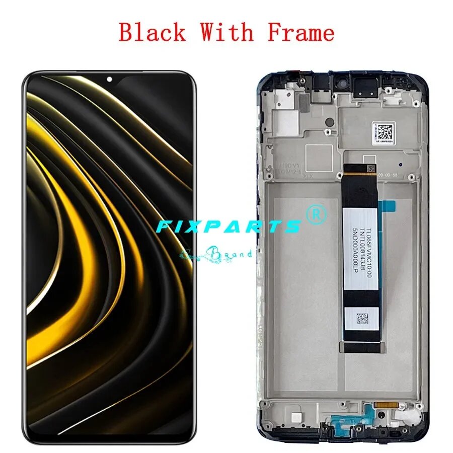 6,53 "для Xiaomi Poco M2 MZB9919IN ЖК-дисплей M3 M2010J19C ЖК-дисплей с цифровым преобразователем сенсорного экрана в сборе для Redmi 9T M2010J19SG экран