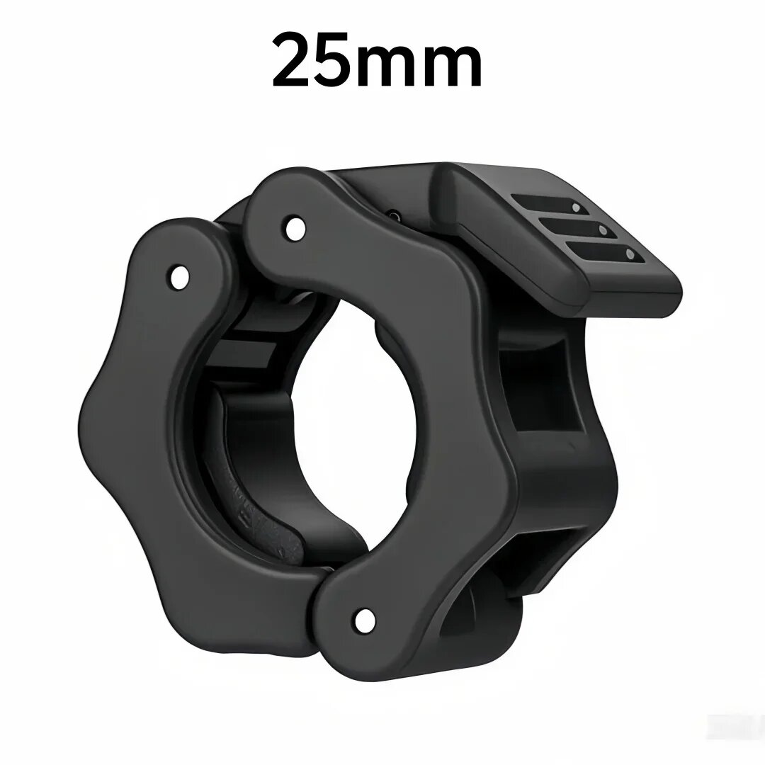 Пружинные зажимы для штанги 25/28/30 мм Черный, 25mm black