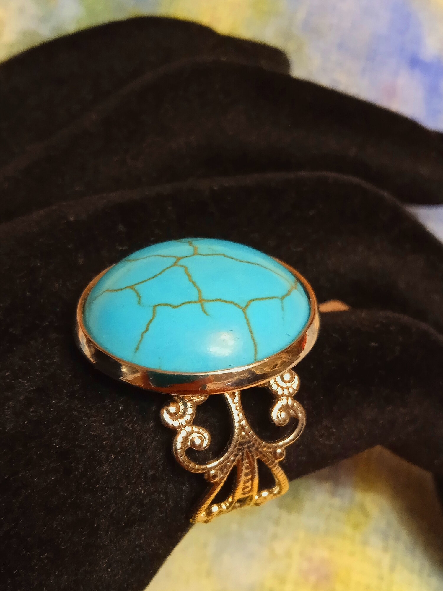 Кольцо, бирюза