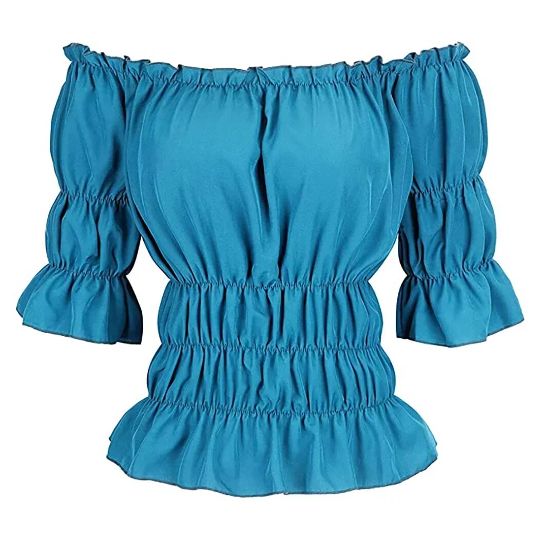 Пиратская блузка Hengzhifeng XXXL, H-6505-Navy Blue