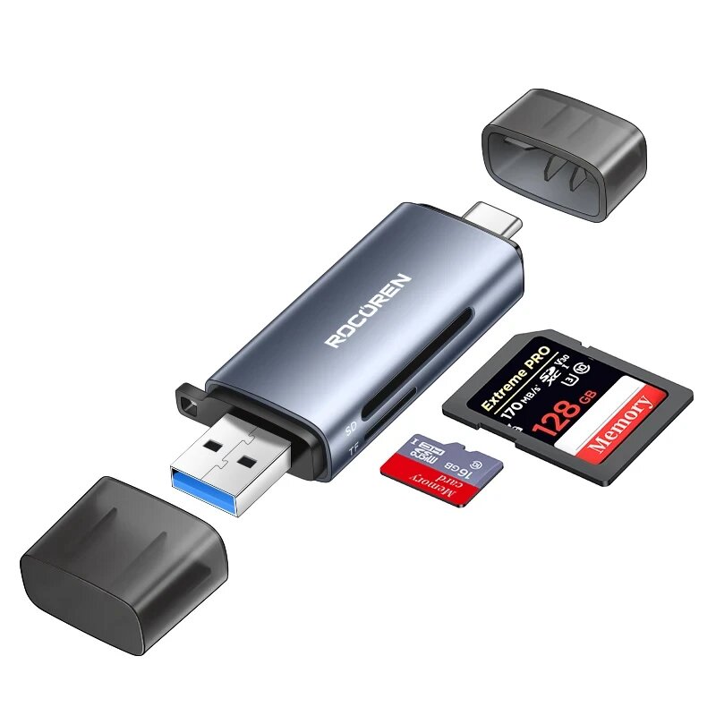 Картридер Rocoren 2-в-1 USB 3.0