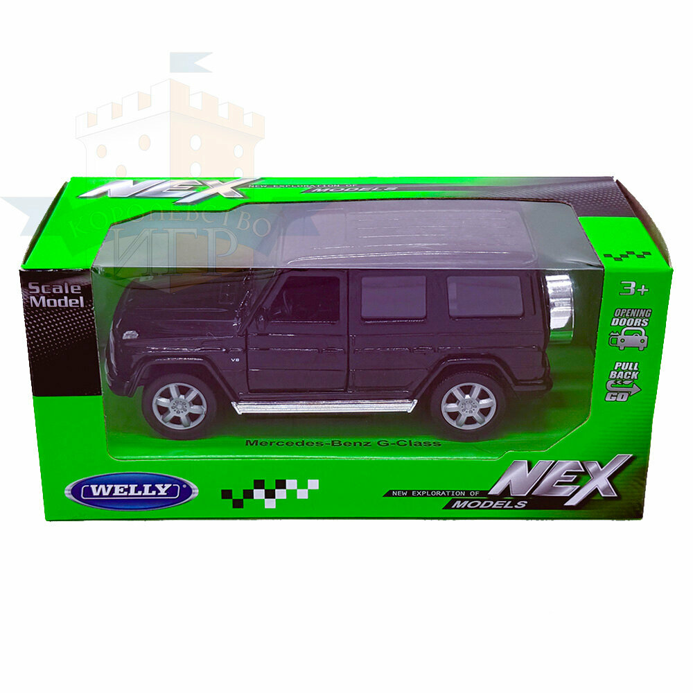 Машинка Welly Mercedes-Benz G-Class, черный, 1:32, арт.39889CW