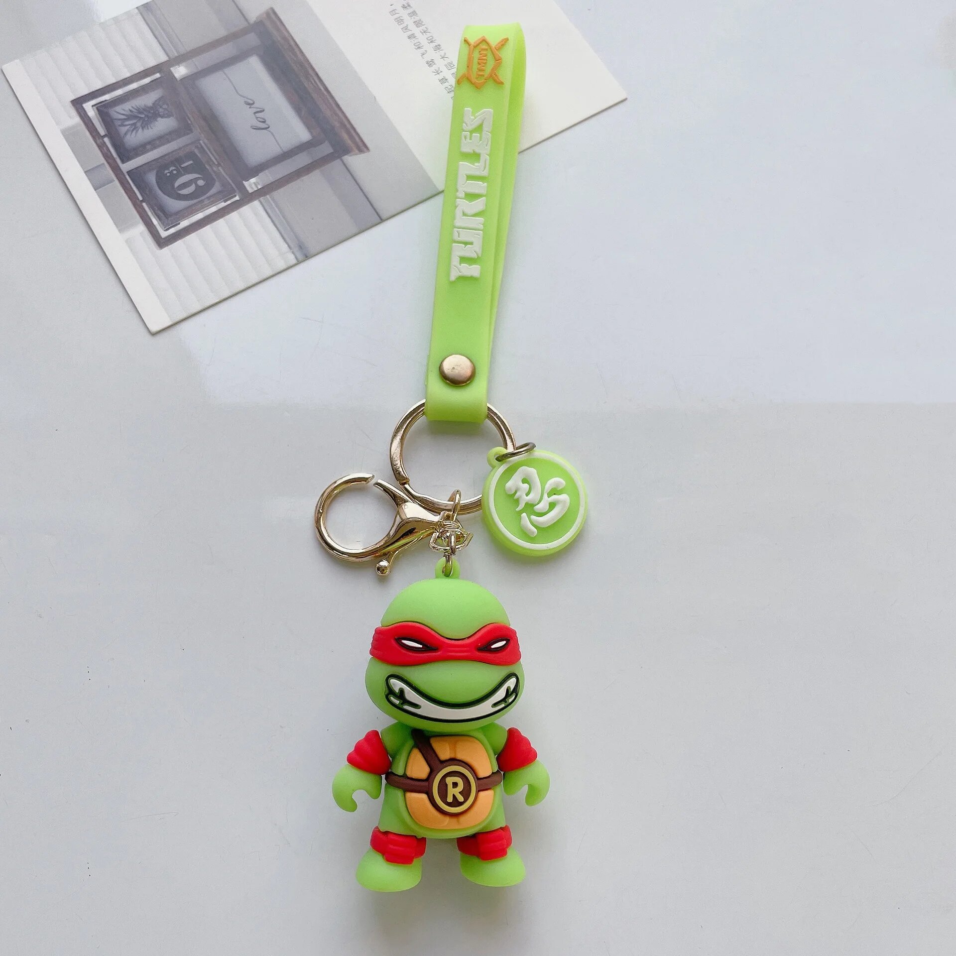 Брелок Черепашка-ниндзя Рафаэль, TMNT, зеленый