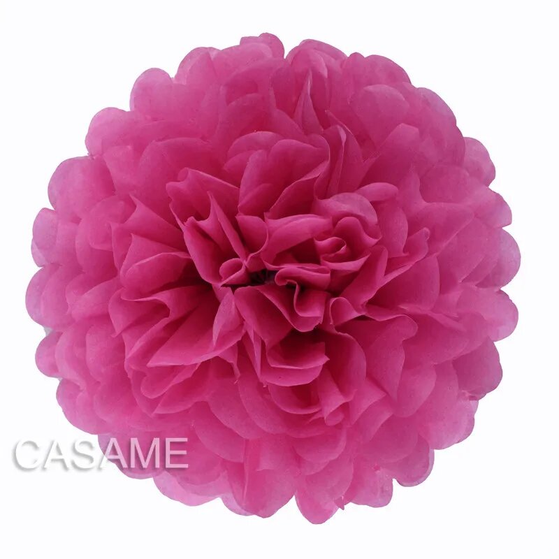 Розовый бумажный помпон Hot Pink для праздника