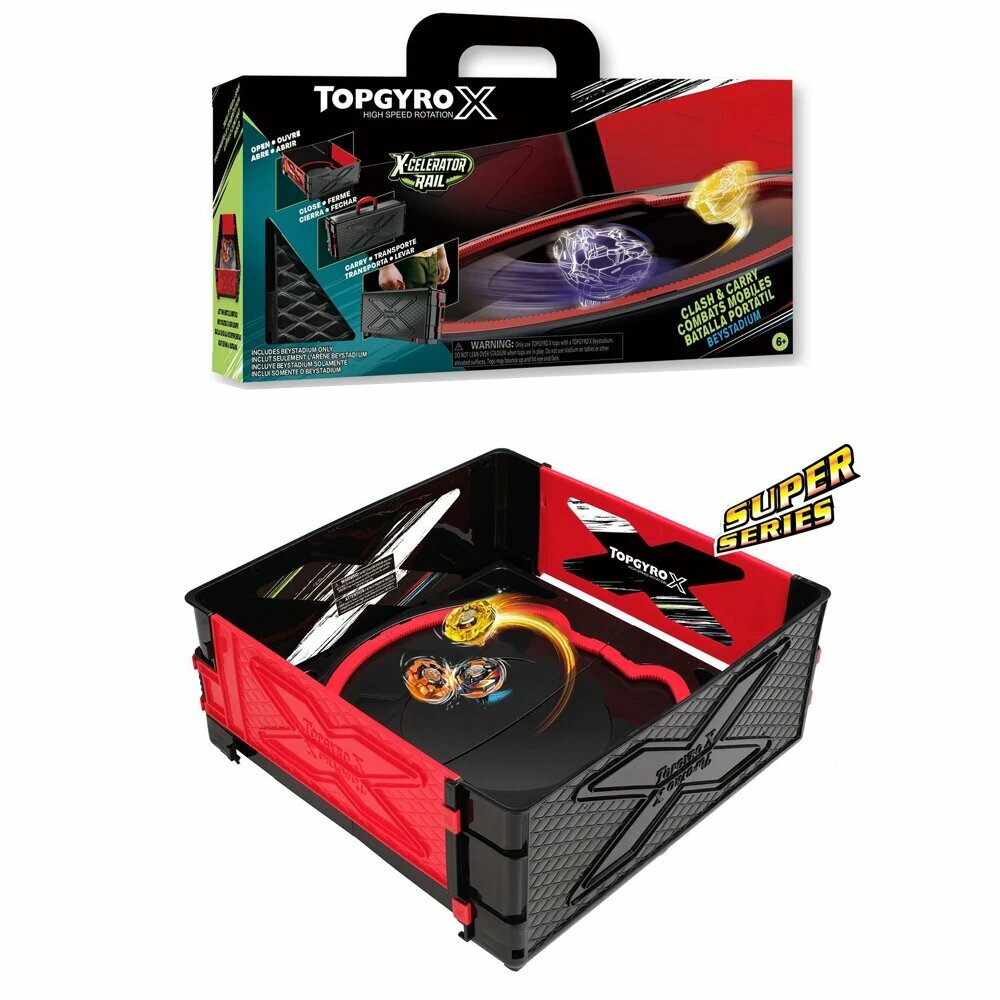 Складная арена Topgyrox X Super Series Black Red