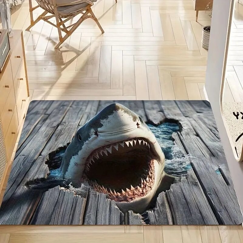 Ковер 50x80 см, 3D-эффект, животные, для гостиной, спальни, кабинета