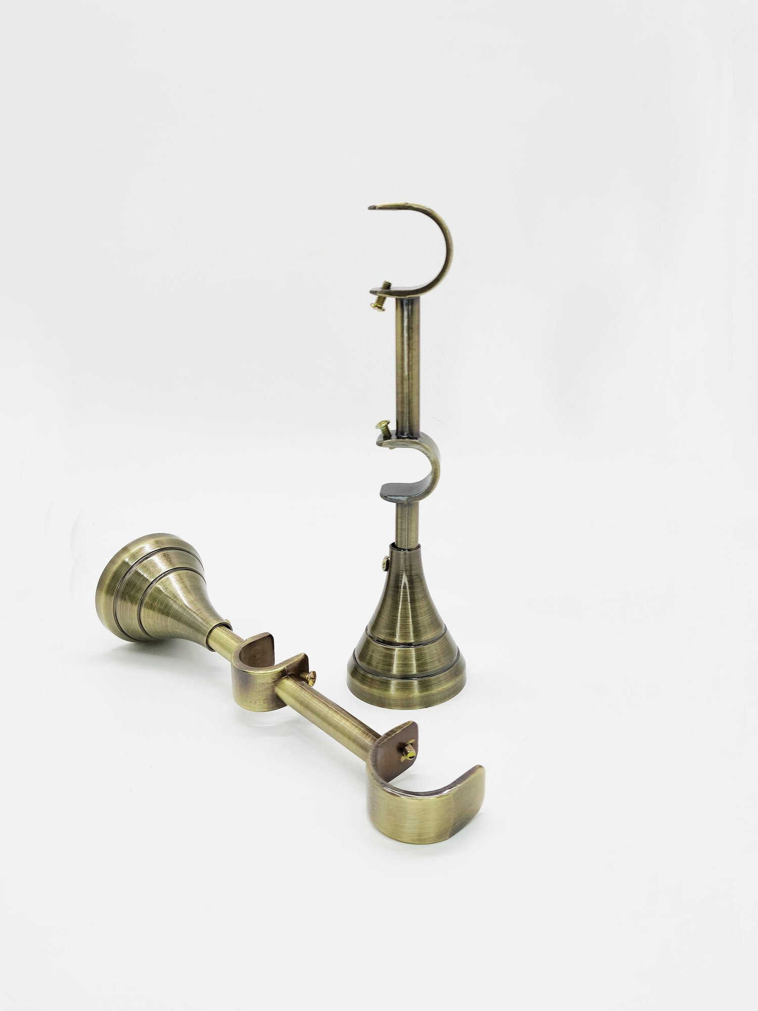 (2 шт.) 25/19 мм Кронштейн двухрядный" Гранд-М" антик