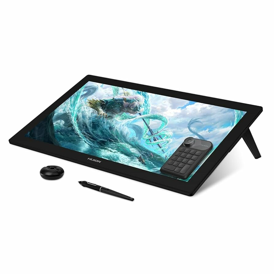 Графический планшет-монитор Huion Kamvas Pro 24 (4K), А2, черный