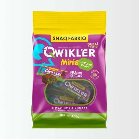 Snaq Fabriq QWIKLER конфеты протеиновые глазированные (130 г) С фисташкой и хрустящим тестом