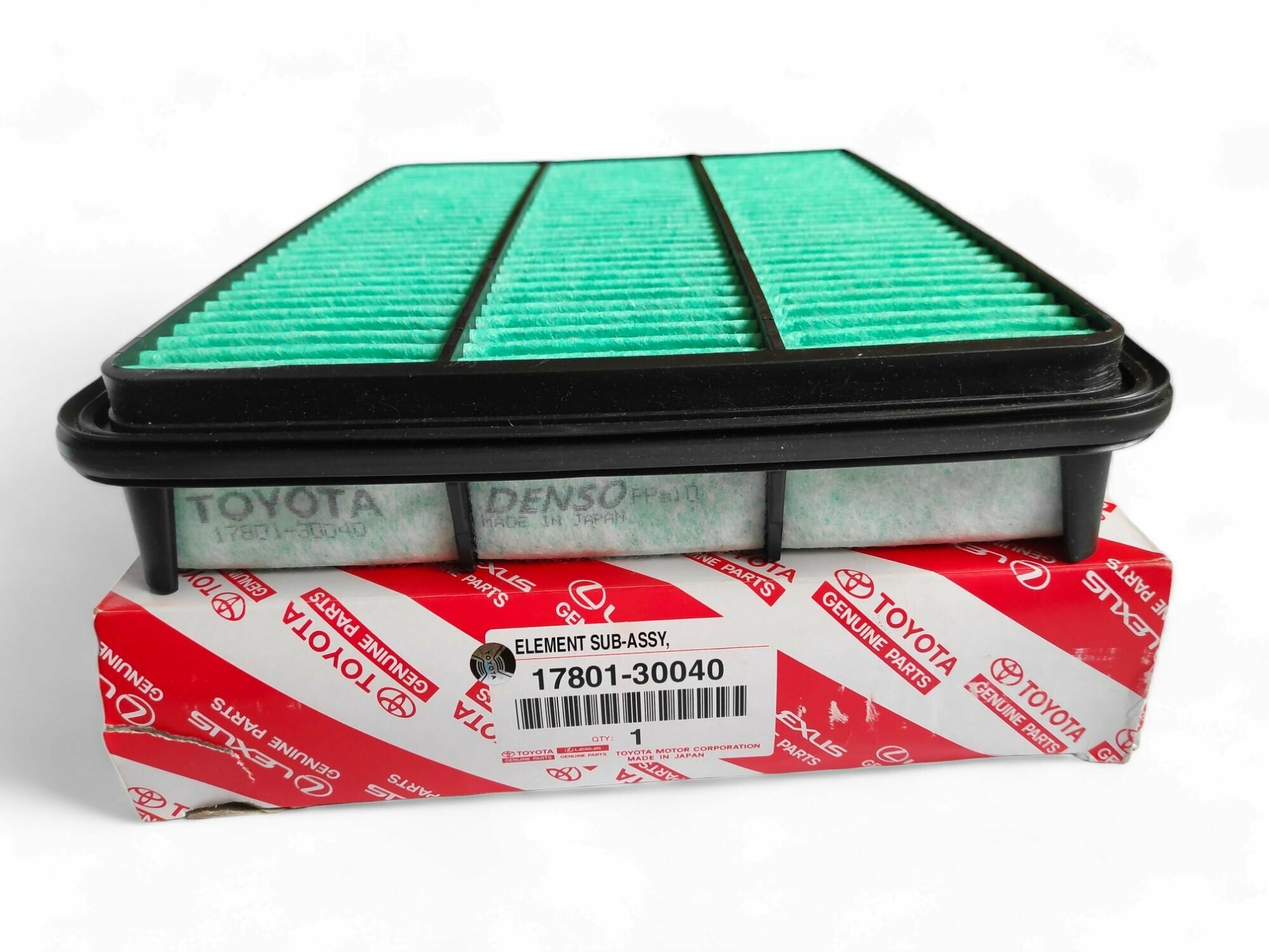 Фильтр воздушный Toyota 1780130040 для Land Cruiser Prado, 4Runner, Hilux и др. / Lexus GX470, LX470