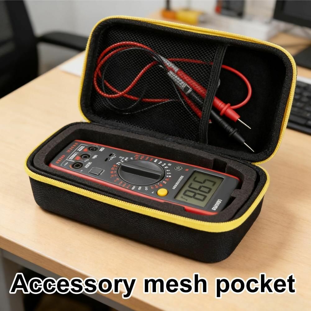 Жесткий чехол-органайзер EVA (25x12x7 см) для хранения пускового устройства и мультиметра(Только сумка)