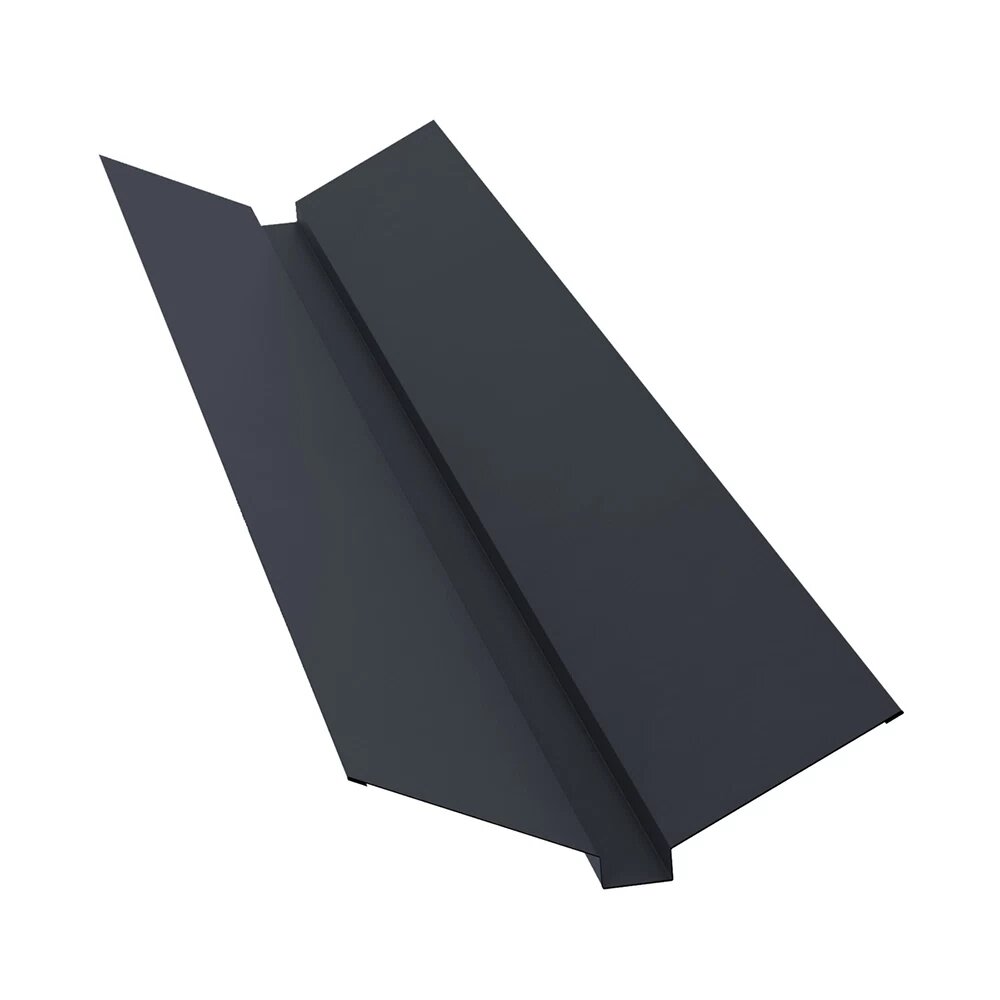 Ендова внешняя для металлочерепицы 115х30х115 мм 2 м графитово-серая RAL 7024 434740