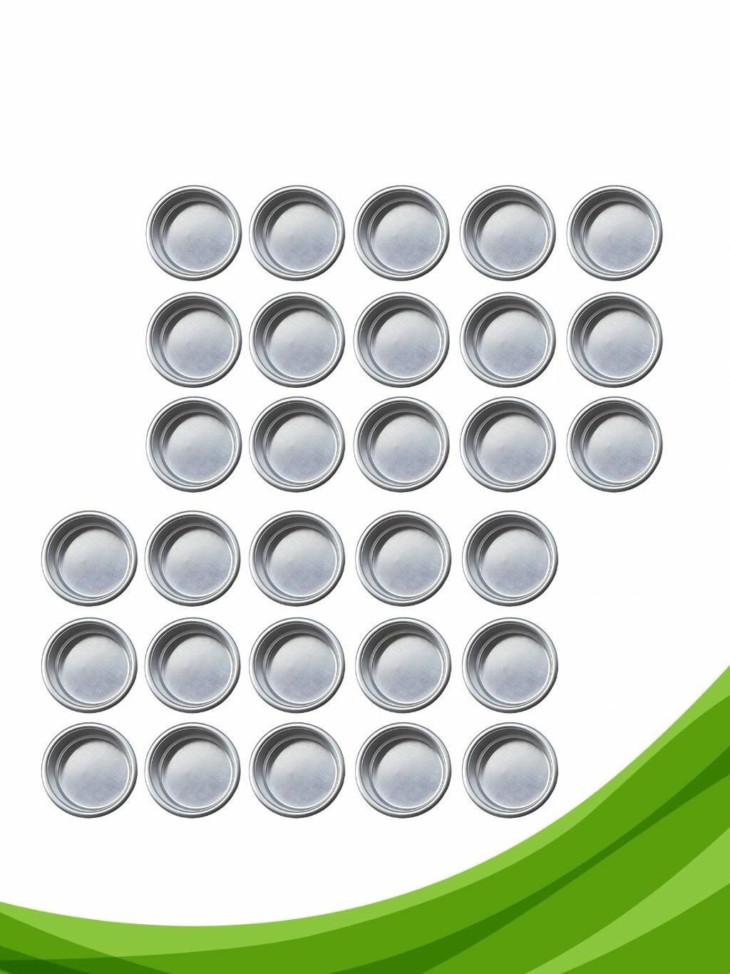 Круглые алюминиевые стаканчики для чайных свечей