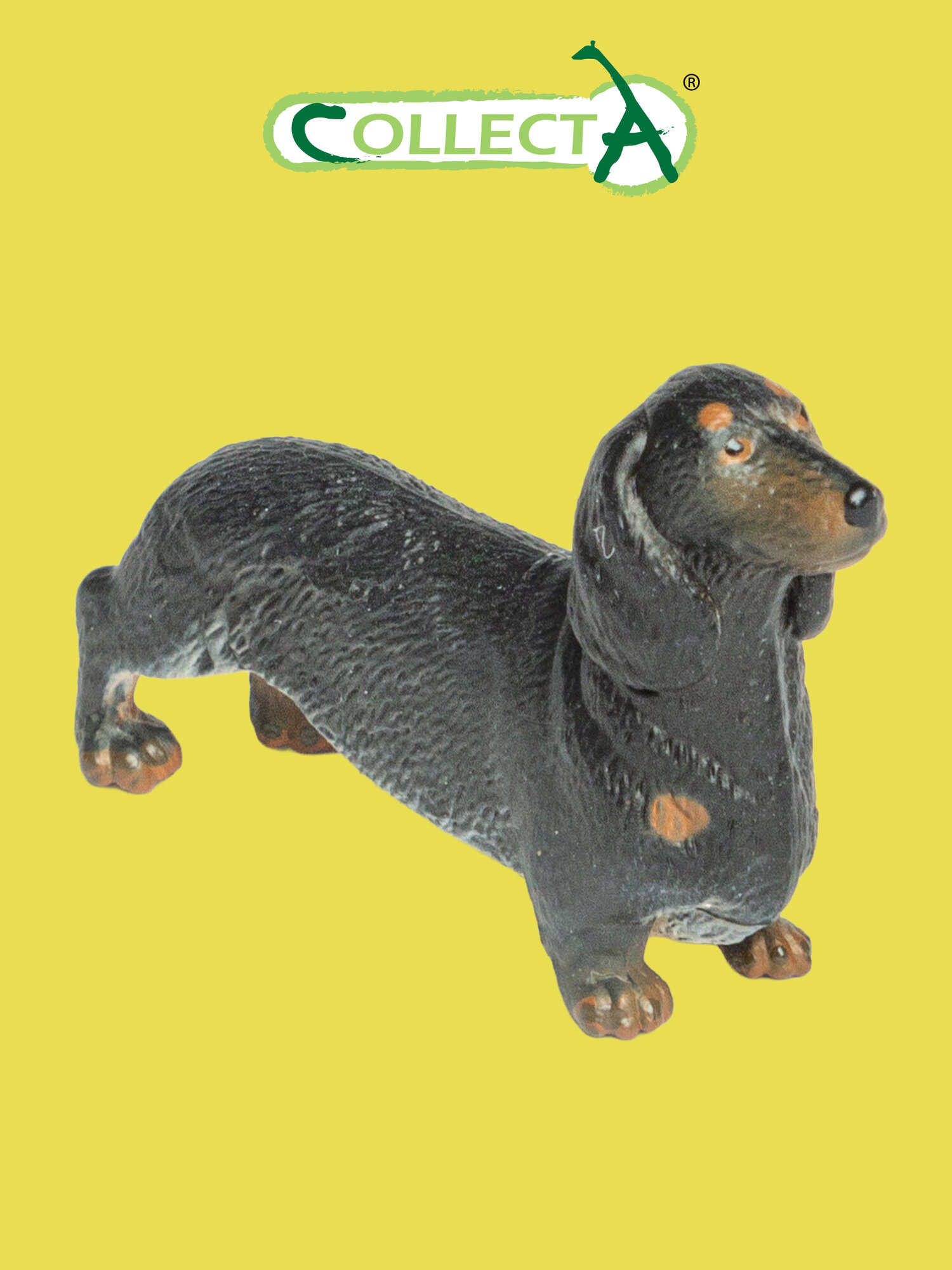 Фигурка животного Collecta "Собака Такса" высота 3 см, 88185b