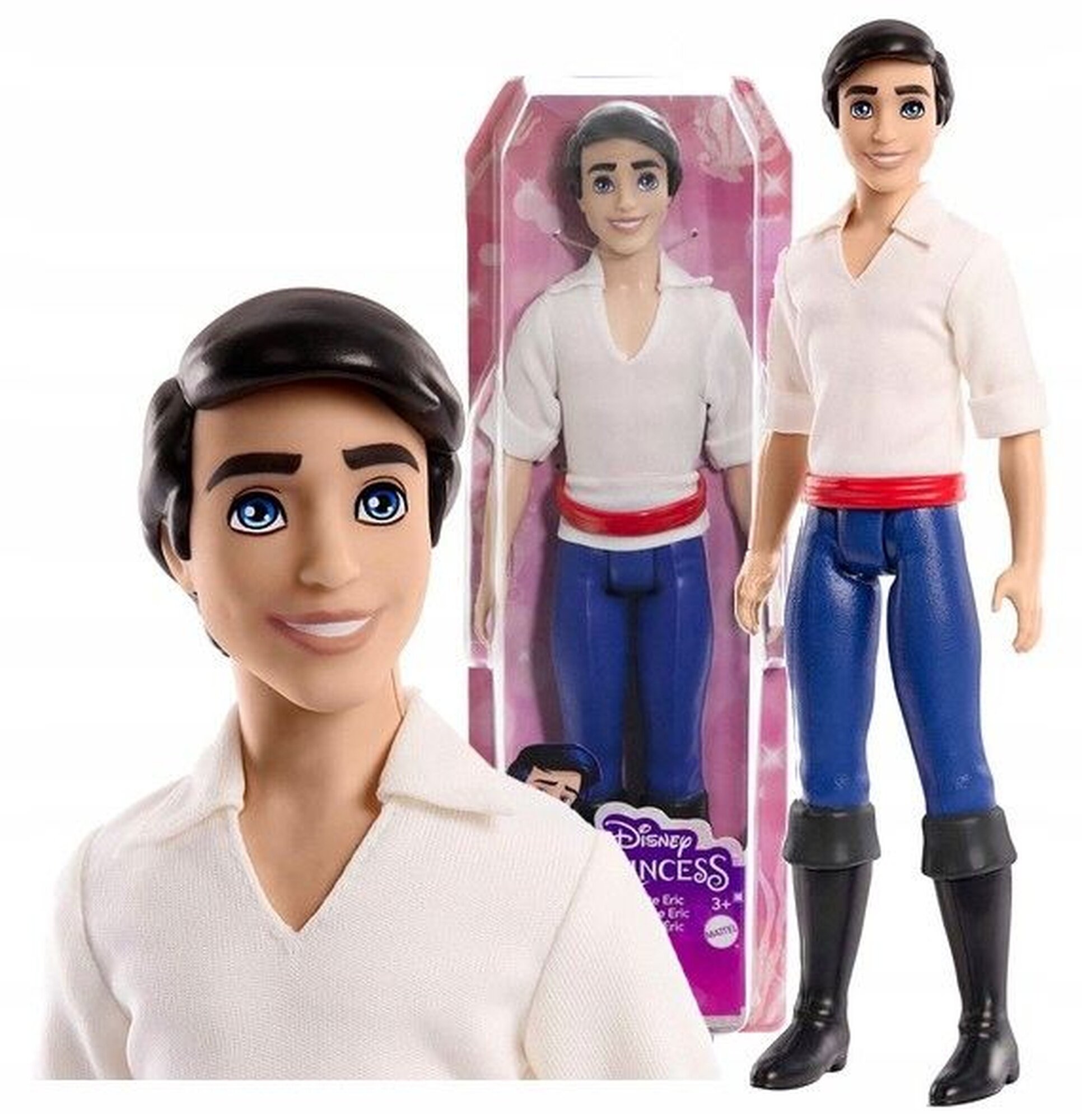 Кукла Mattel Disney Princess - Кукла принца Эрика с точками артикуляции - Дисней Принцессы HLV97