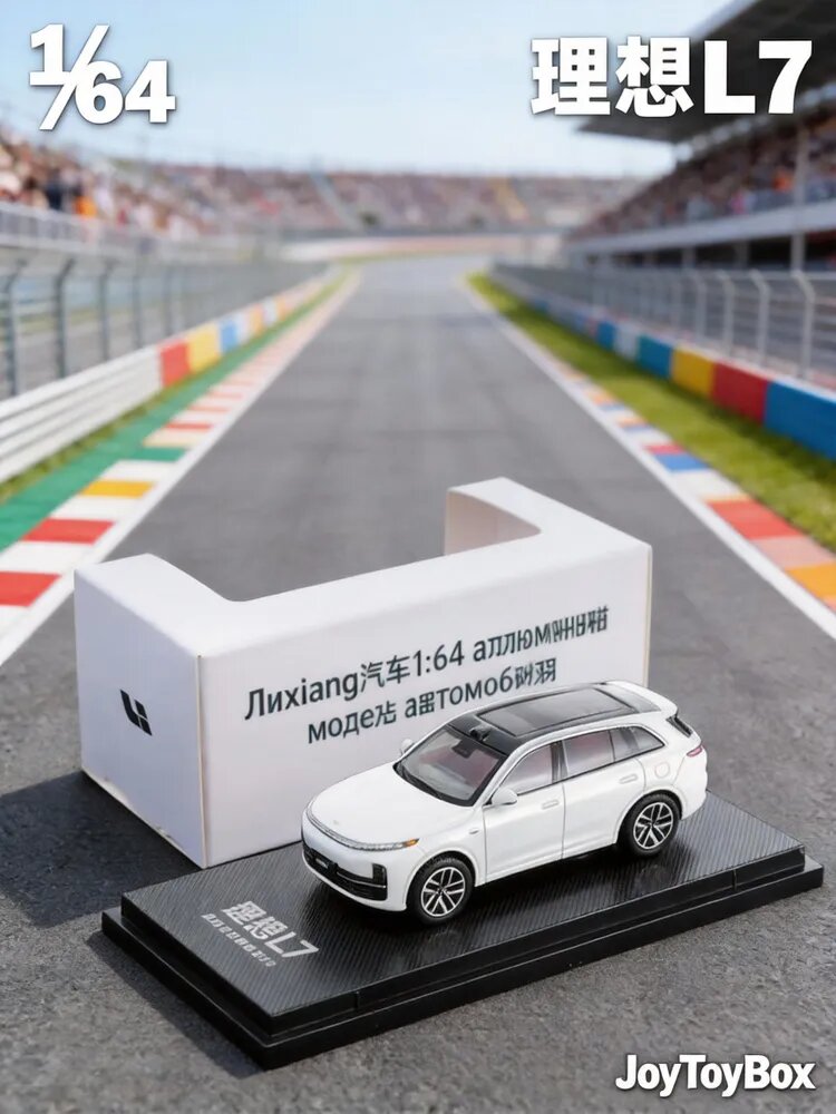 Масштабная модель LI XIANG L7 Ли Сян Л7 1:64 Белый Металлический сплав 7.3см