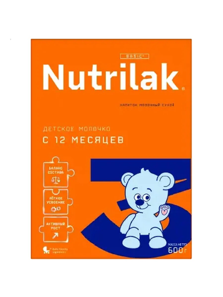 Нутрилак 3 12 месяцев Смесь молочная 600г