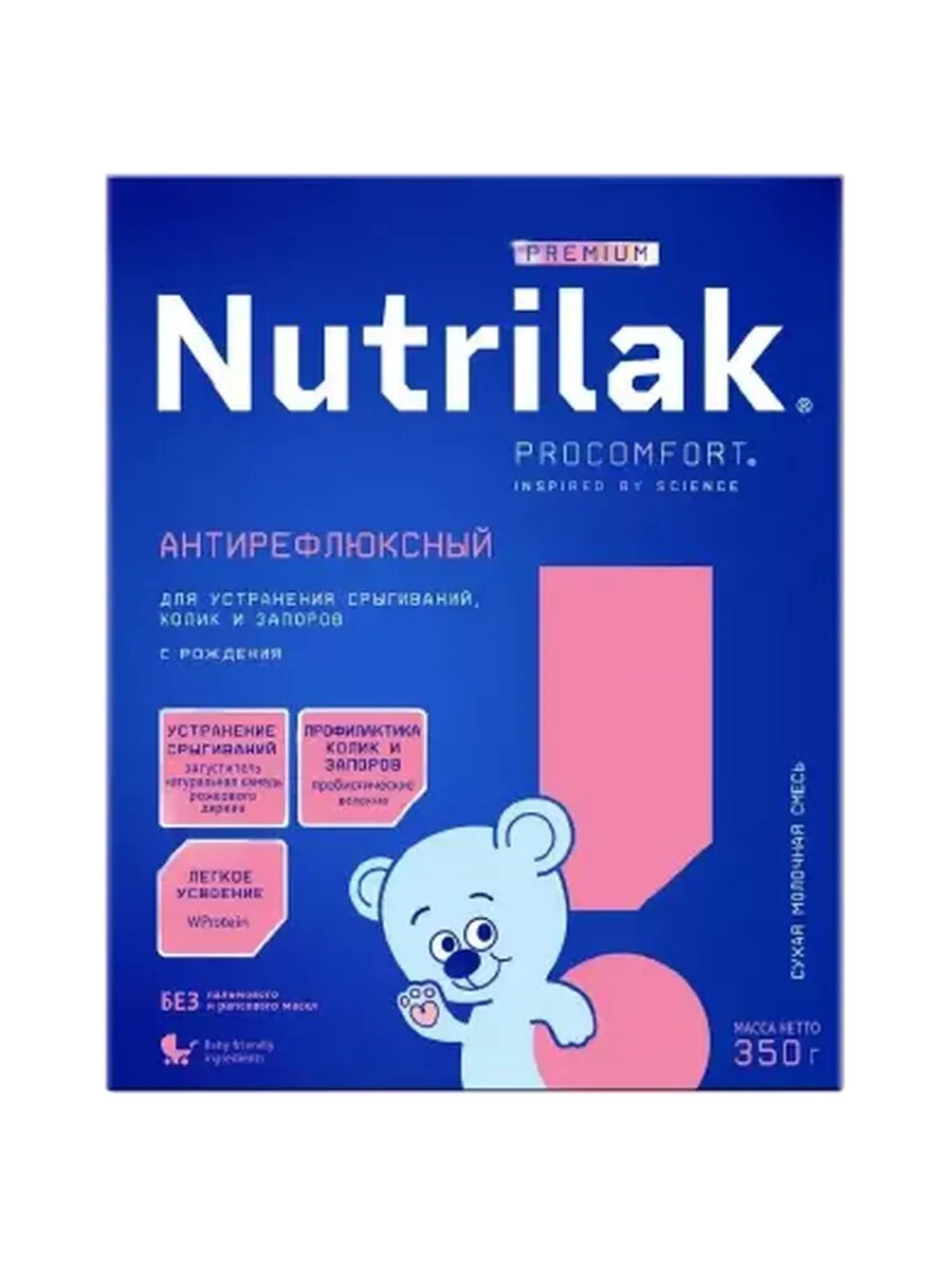 Нутрилак Премиум Антирефлюксный смесь сухая с рождения 350г