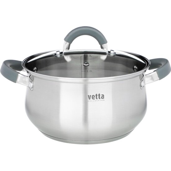 Кастрюля Vetta Вена 20х11,5см. 3,6л, индукция (822-064)