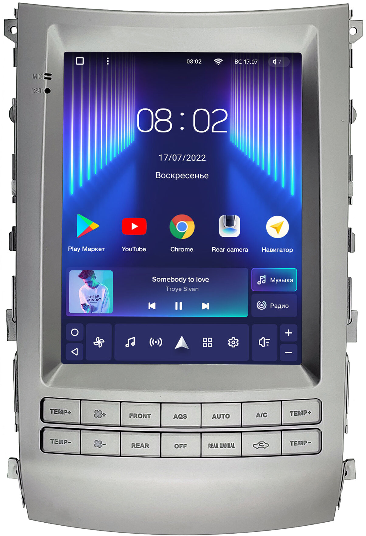 Штатная магнитола Hyundai ix55, Veracruz 2006-2015 Teyes TPRO 2 DS (Tesla) 9.7" 3/32 RM-1312-133 Android 10 (4G-SIM, DSP, QLed)