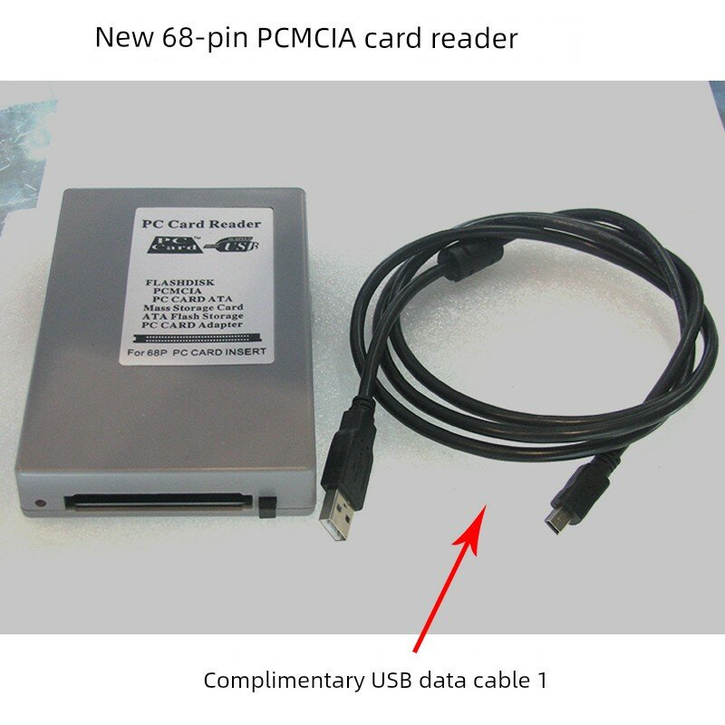Картридер PCMCIA-USB, 68-контактный, для карт PC Card, прямое чтение, для карт памяти Flash ATA, машинный инструмент,