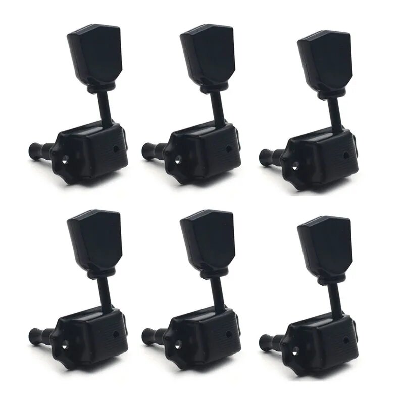 Колки для гитары Gibson Les Paul, сталь, золотистые/серебристые black 6Left