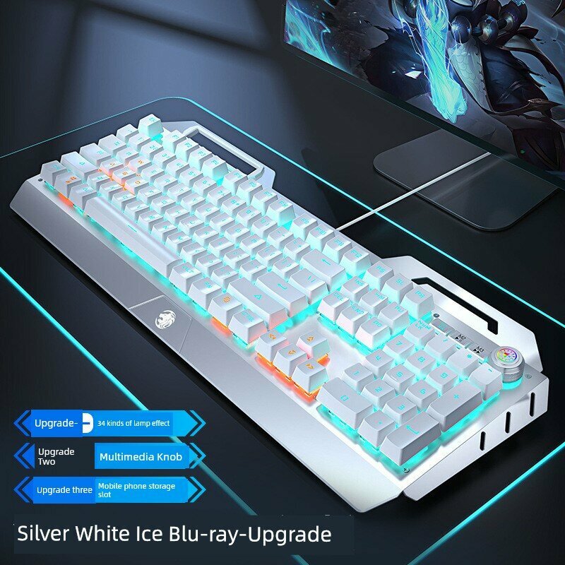 Подходит для игрового комплекта HP Shadow Elf 9/10/11: проводная и беспроводная механическая клавиатура с зелеными