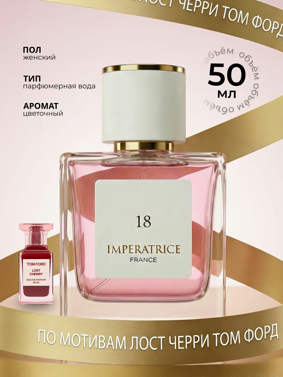 Парфюмерная вода женская Imperatrice 18 Черри Императрица женские духи 50 мл.