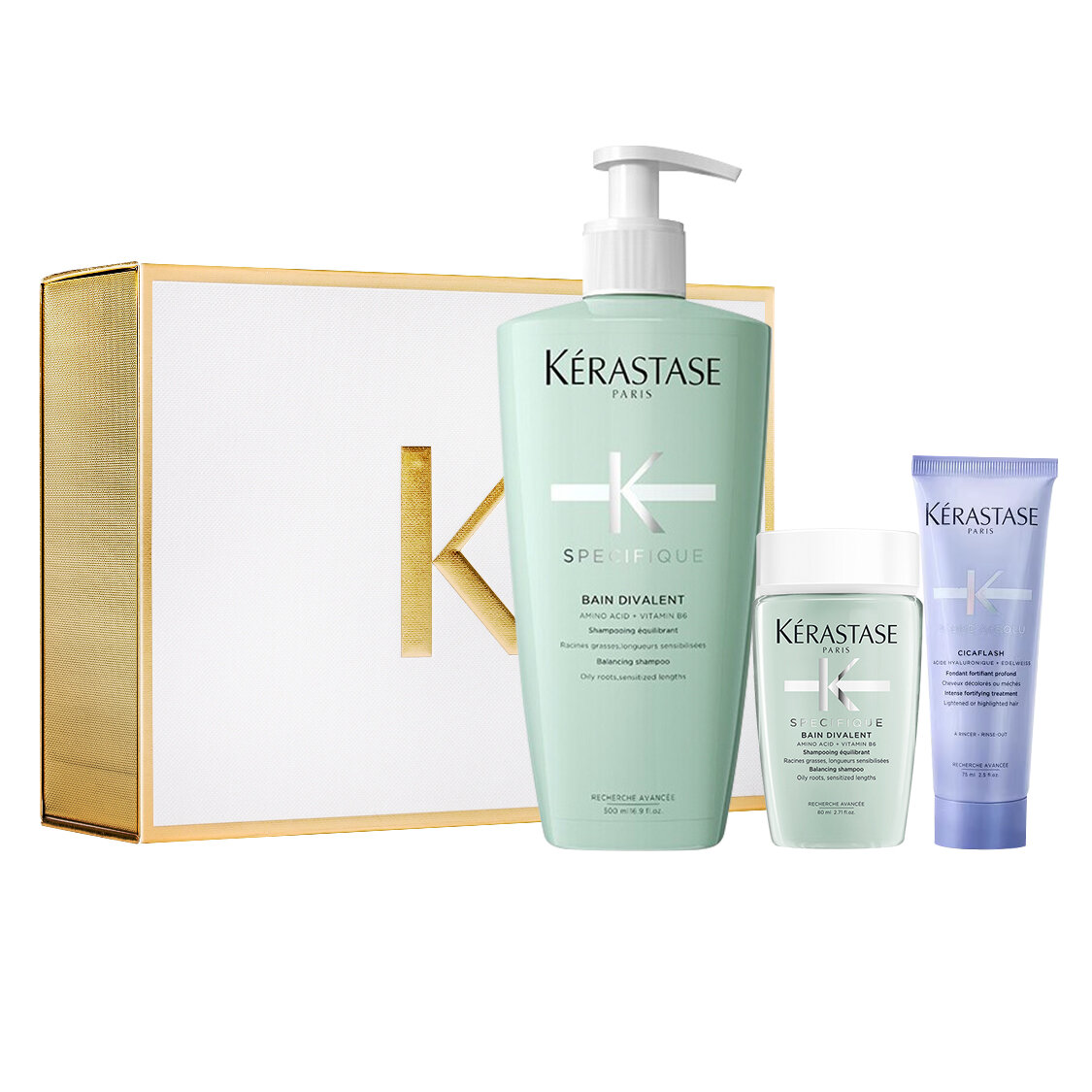 Набор шампунь и кондиционер унисекс KERASTASE 5737409, уход за волосами