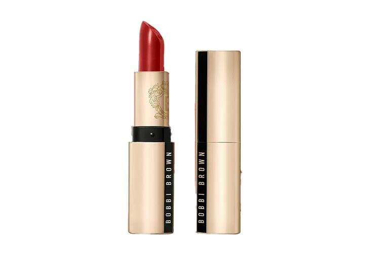 Помада женская BOBBI BROWN Luxury Gold, оттенок 27#Metro Red Enamel Red, кремовая увлажняющая