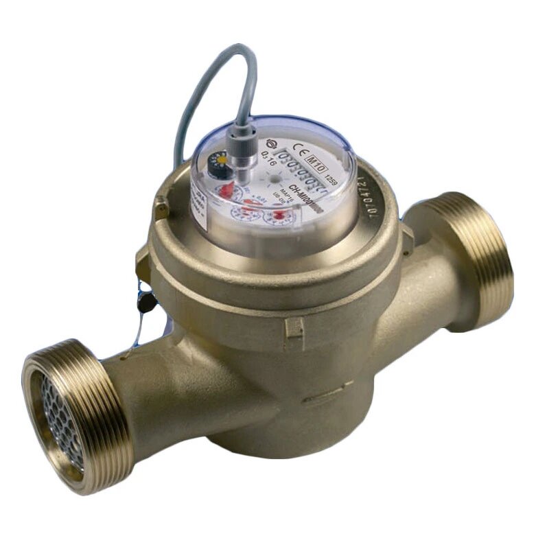 Импульсный счётчик воды Aqua DALF/25, 4 имп/1 л, 1", DN25, цена - за 1 шт