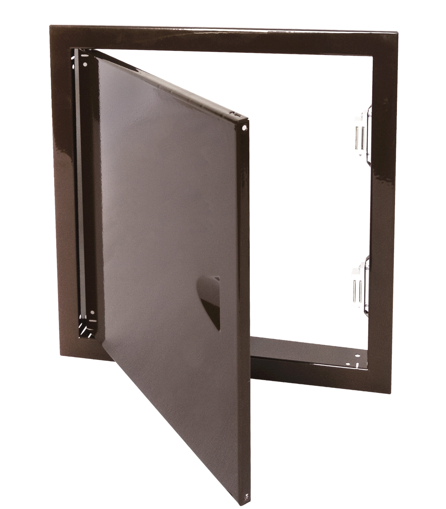 Люк ревизионный стальной Эвент ГК, ЛММ 40x40 коричневый (RAL 8017)