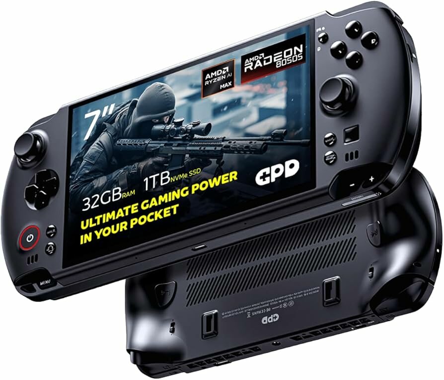 GPD WIN 5 Gaming Handheld PC Black (Ryzen Al Max 385 + 32GB LPDDR5X / 1TB NVMe PCIE 4.0 2280) - игровая приставка