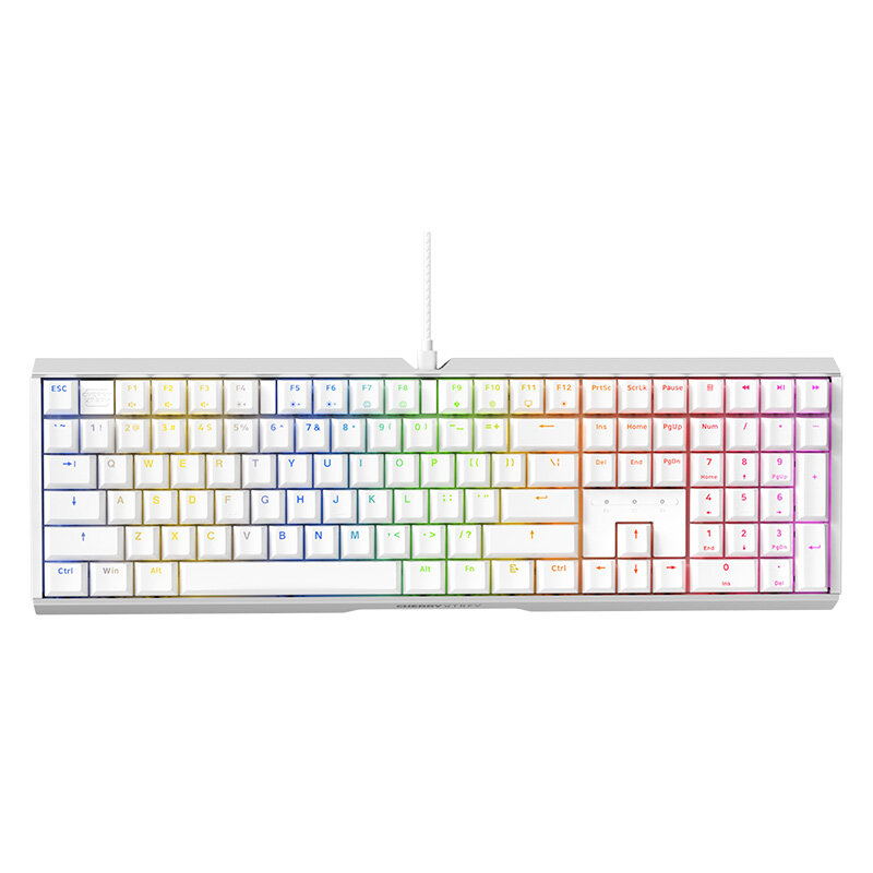 Проводная RGB механическая клавиатура унисекс CHERRY MX3.1 108 клавиш с алюминиевым корпусом для игр и офиса