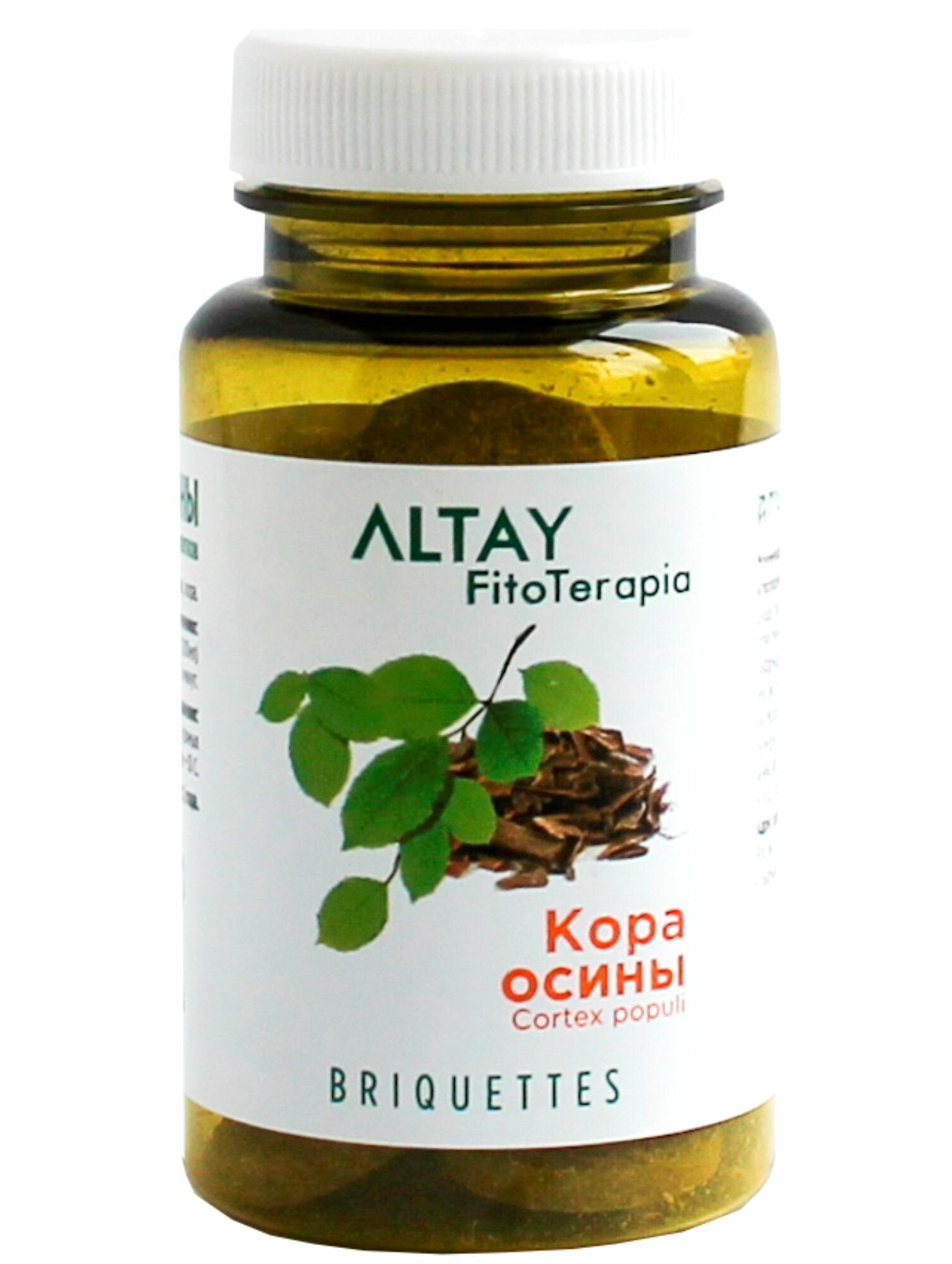 Кора осины для желчегонного и описторхозного действия от бренда "Алфит", 25 брикетов по 2 грамма