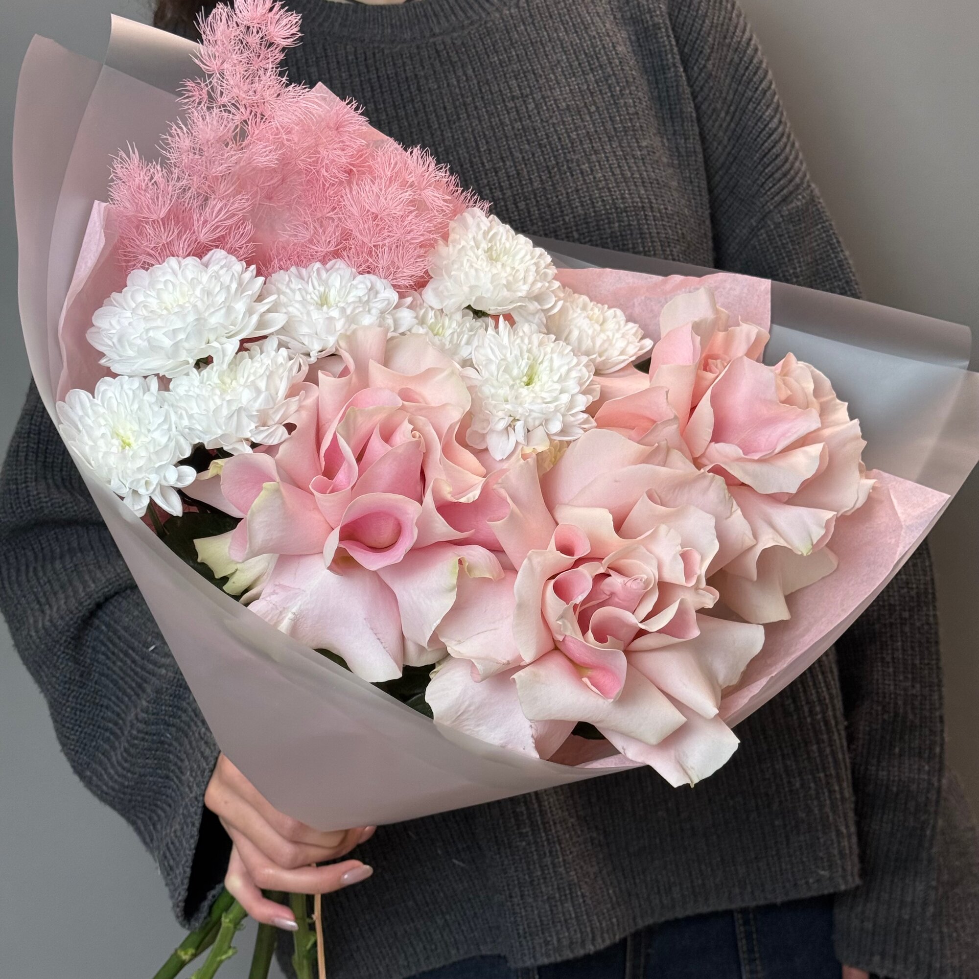 Букет с французскими розами «Романтика»