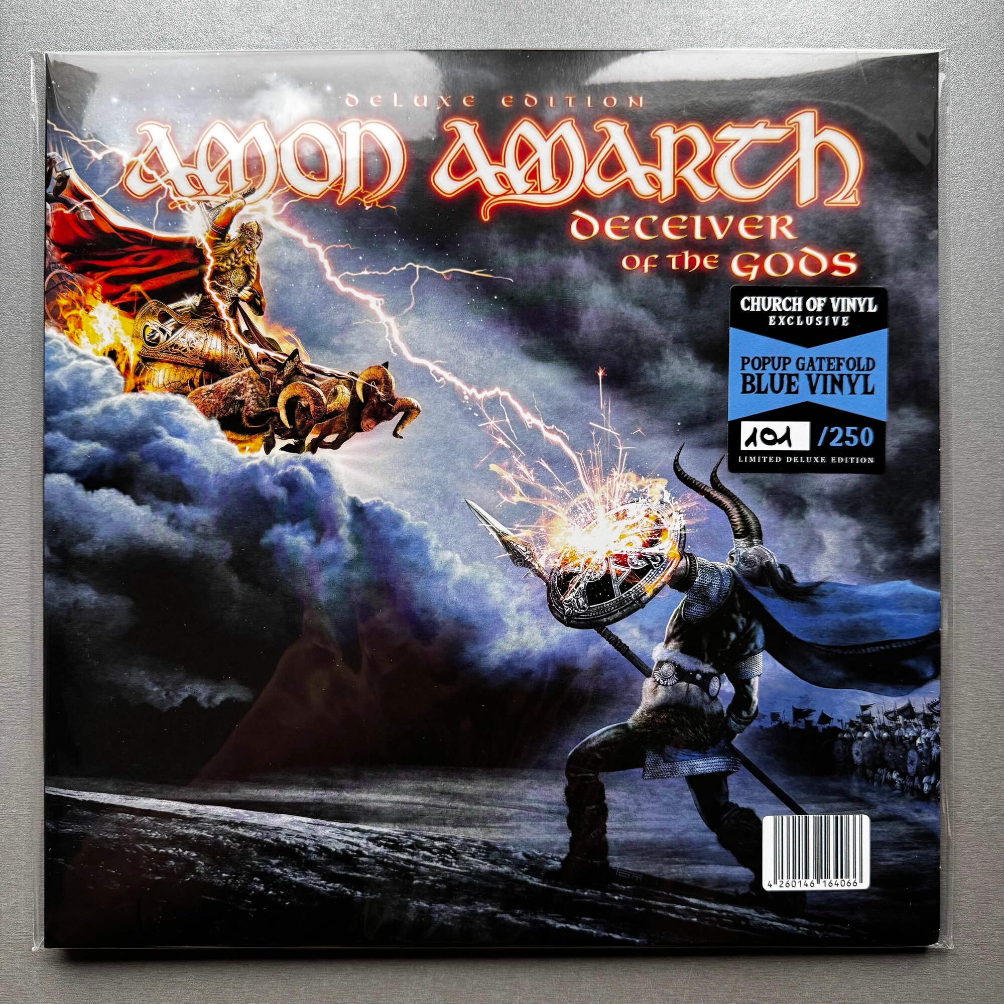 Amon Amarth - Deceiver Of The Gods (2013, 2022, LP) LTD 250 POP-UP Blue Vinyl (Виниловая пластинка)