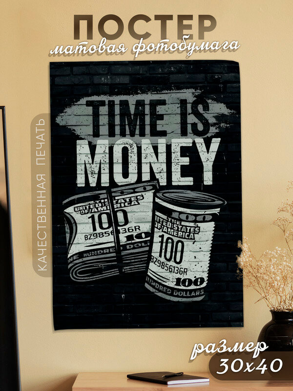 Постер Деньги биткоин (17) 30х40