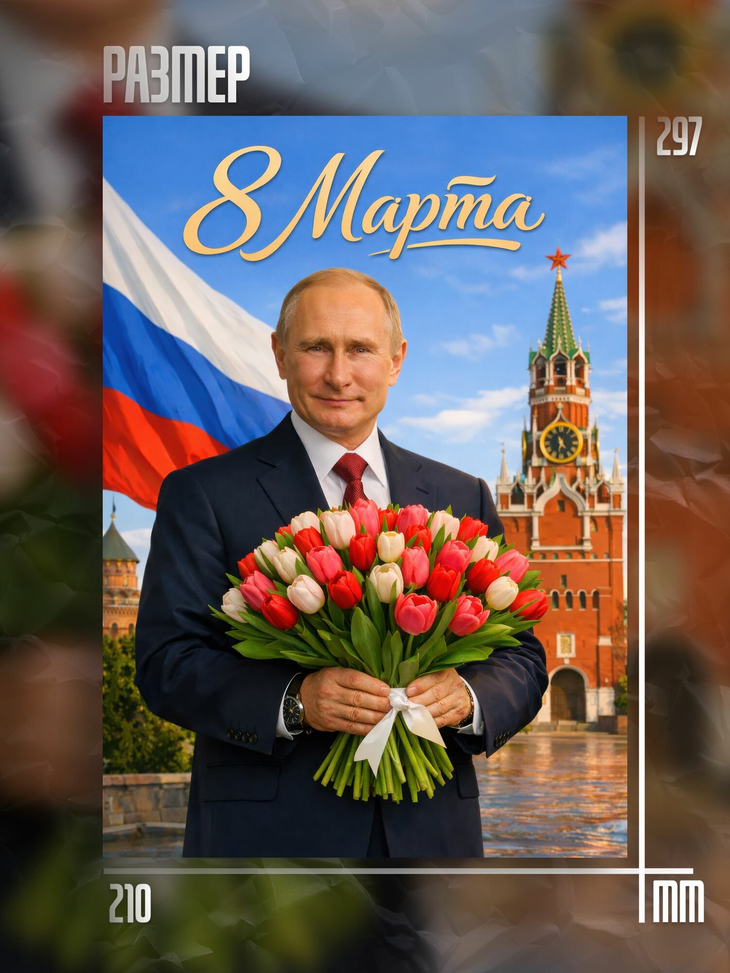 Плакат 8 марта — фото 1