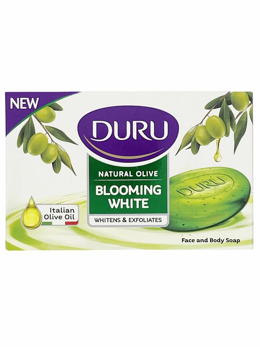 Мыло твердое DURU туалетное, Olive Bloom, 140 гр (514946)