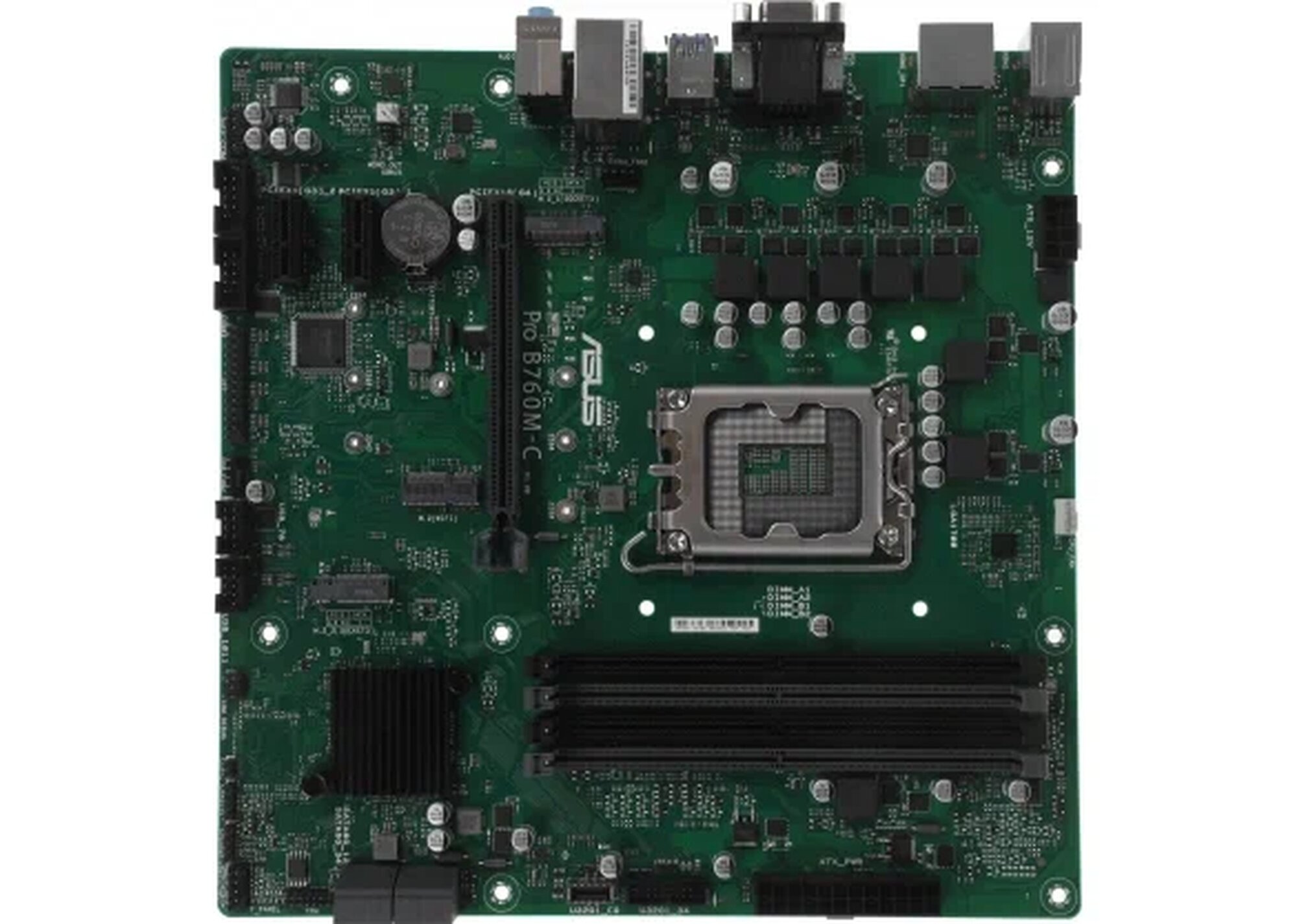 Материнская плата Asus PRO B760M-C-CSM, Soc-1700, Intel B760, mATX