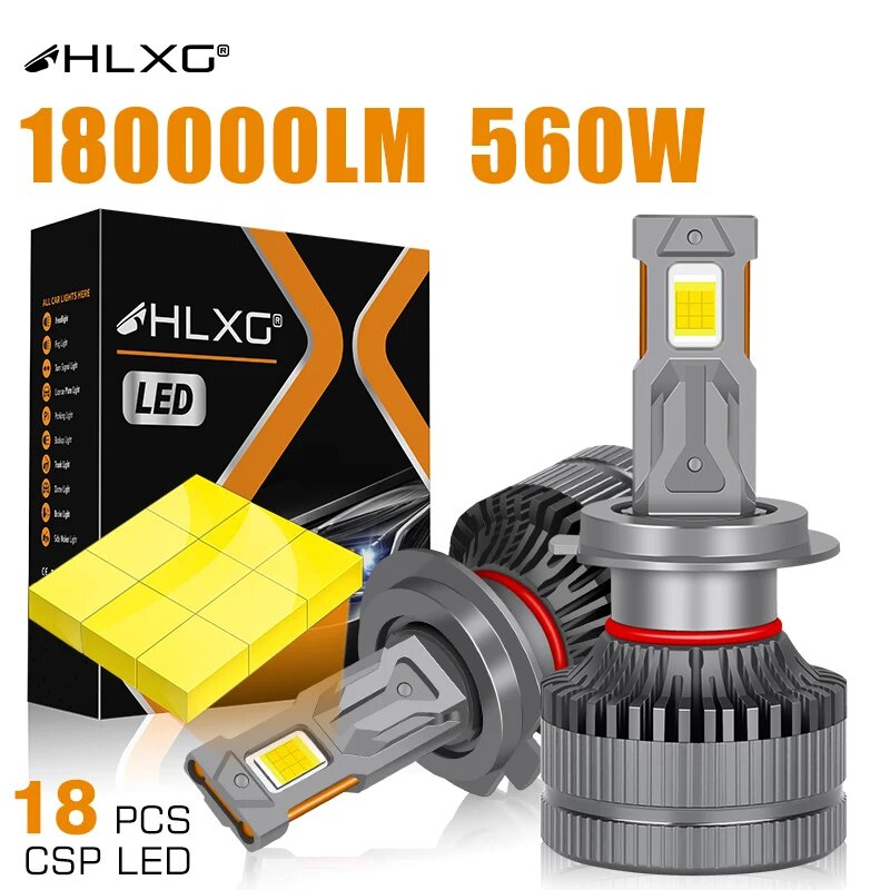 Светодиодные фары H7 180000 LM Canbus